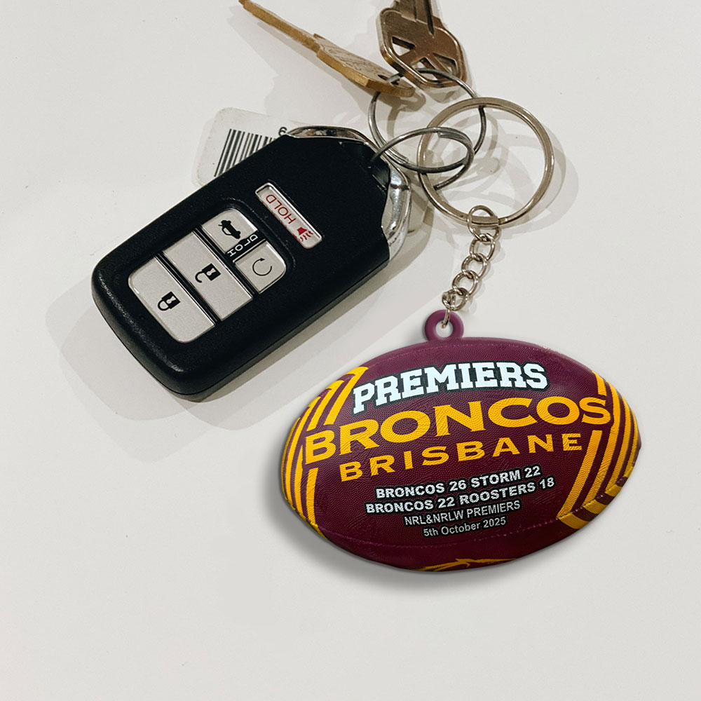 Brisbane Broncos Custom Shape 2-sided Keychain – MAITM13360 | Gifnestbuys