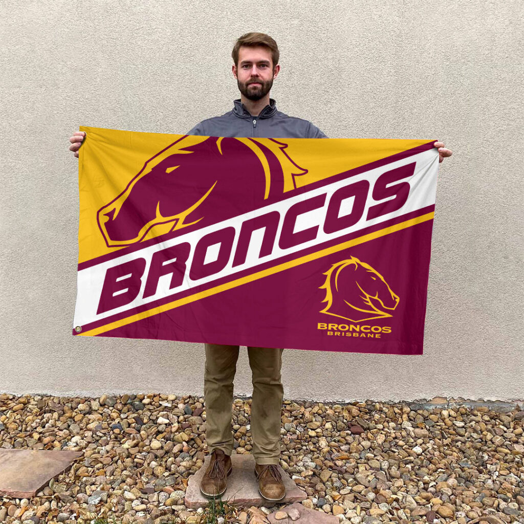 Brisbane Broncos 3D Double-side House Flag – HOATT13585 | Gifnestbuys