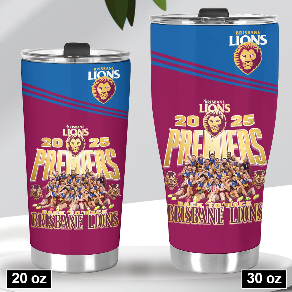 Brisbane Lions Premiers 2025 Tumbler Cup – HOATT13554 | Gifnestbuys