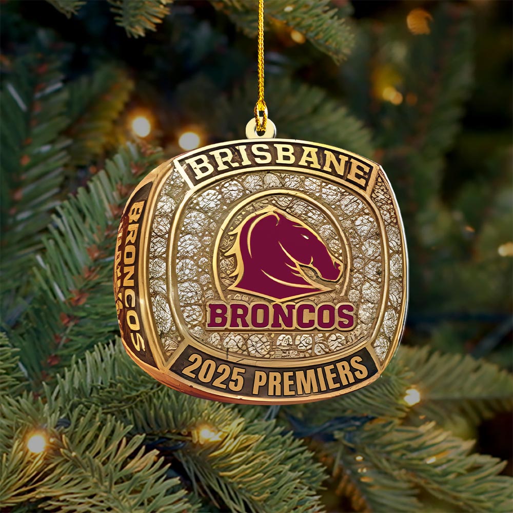 Brisbane Broncos 2025 NRL Premiers Custom Shape 2-Side Printed Acrylic ...