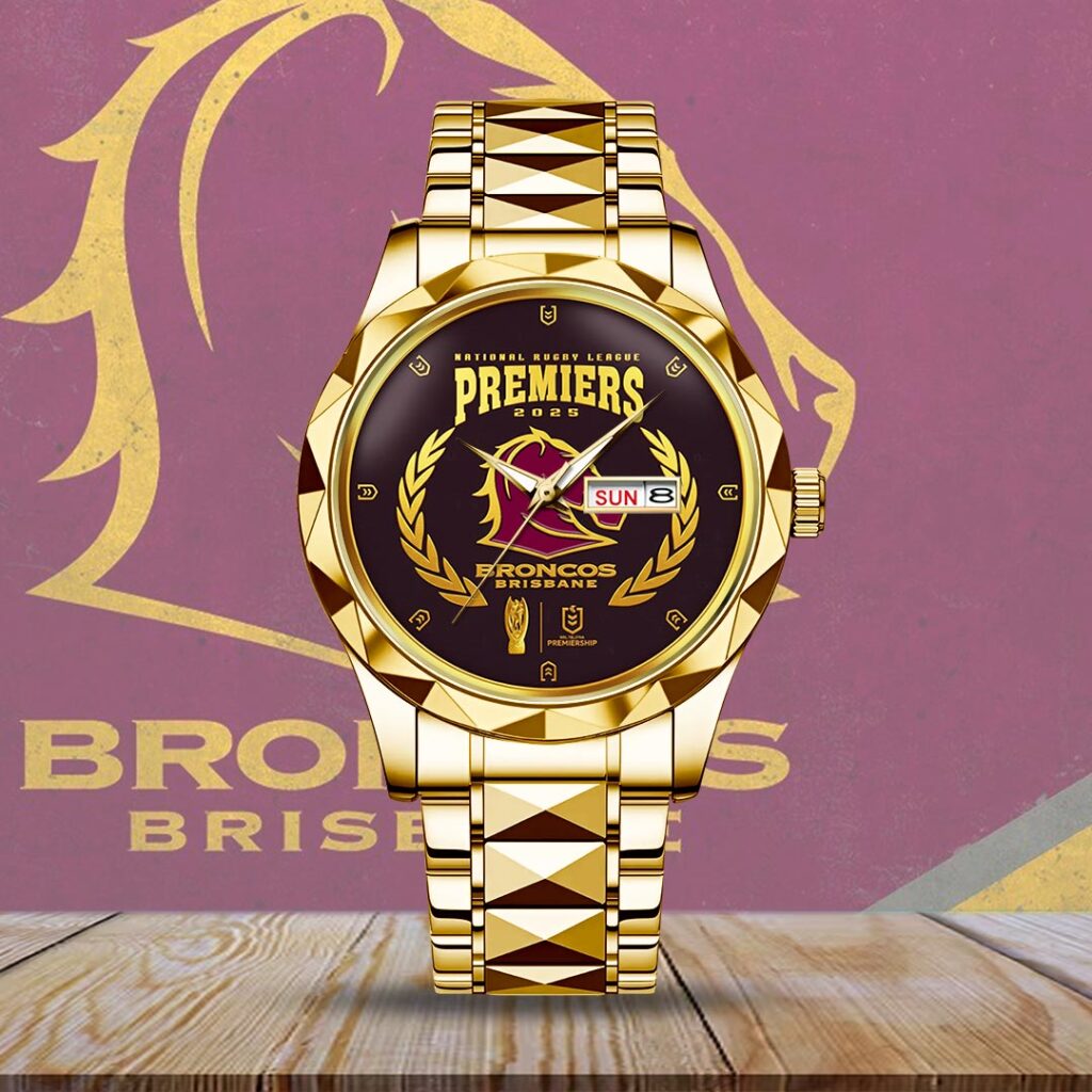 Brisbane Broncos Alloy Luxury Quartz Watch – GNE4534 | Gifnestbuys
