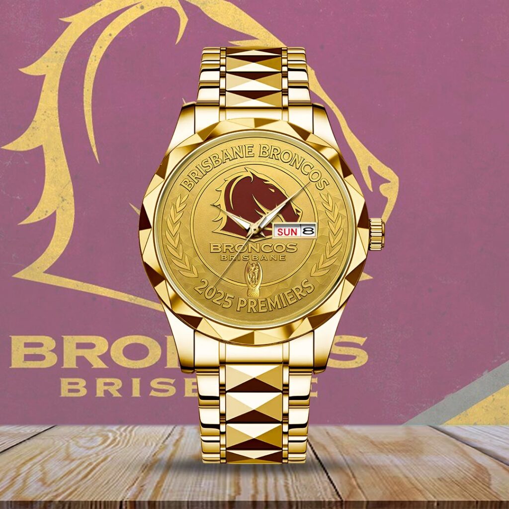 Brisbane Broncos 2025 NRL Premiers Alloy Luxury Quartz Watch ...