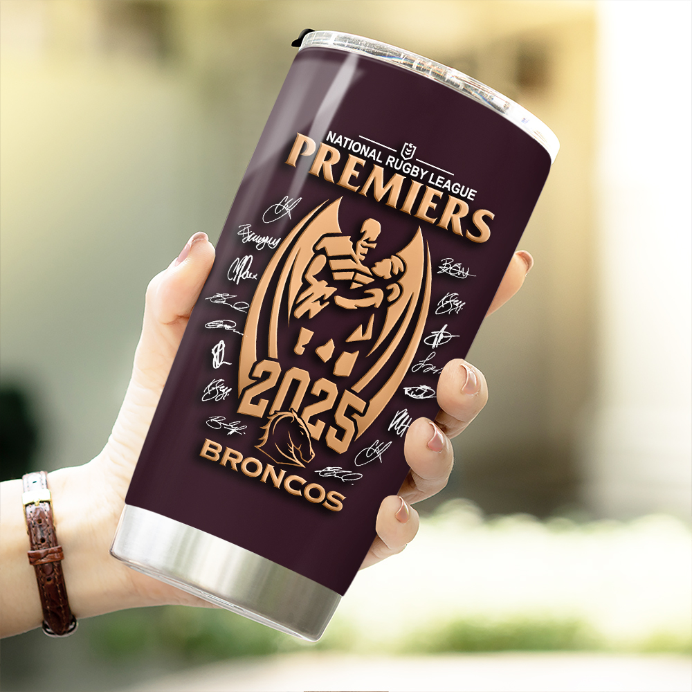 Brisbane Broncos 2025 NRL Premiers Tumbler Cup – HOATT14009 | Gifnestbuys