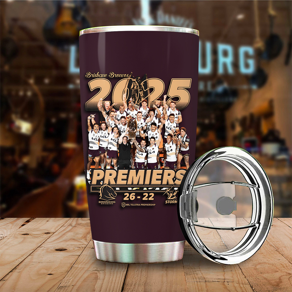 Brisbane Broncos 2025 NRL Premiers Tumbler Cup – HOATT14009 | Gifnestbuys