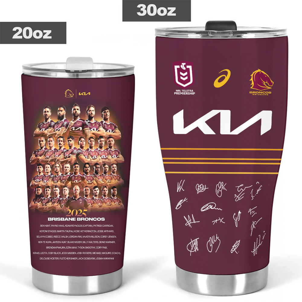 Brisbane Broncos 2025 NRL Premiers Tumbler Cup – HOATT14179 | Gifnestbuys