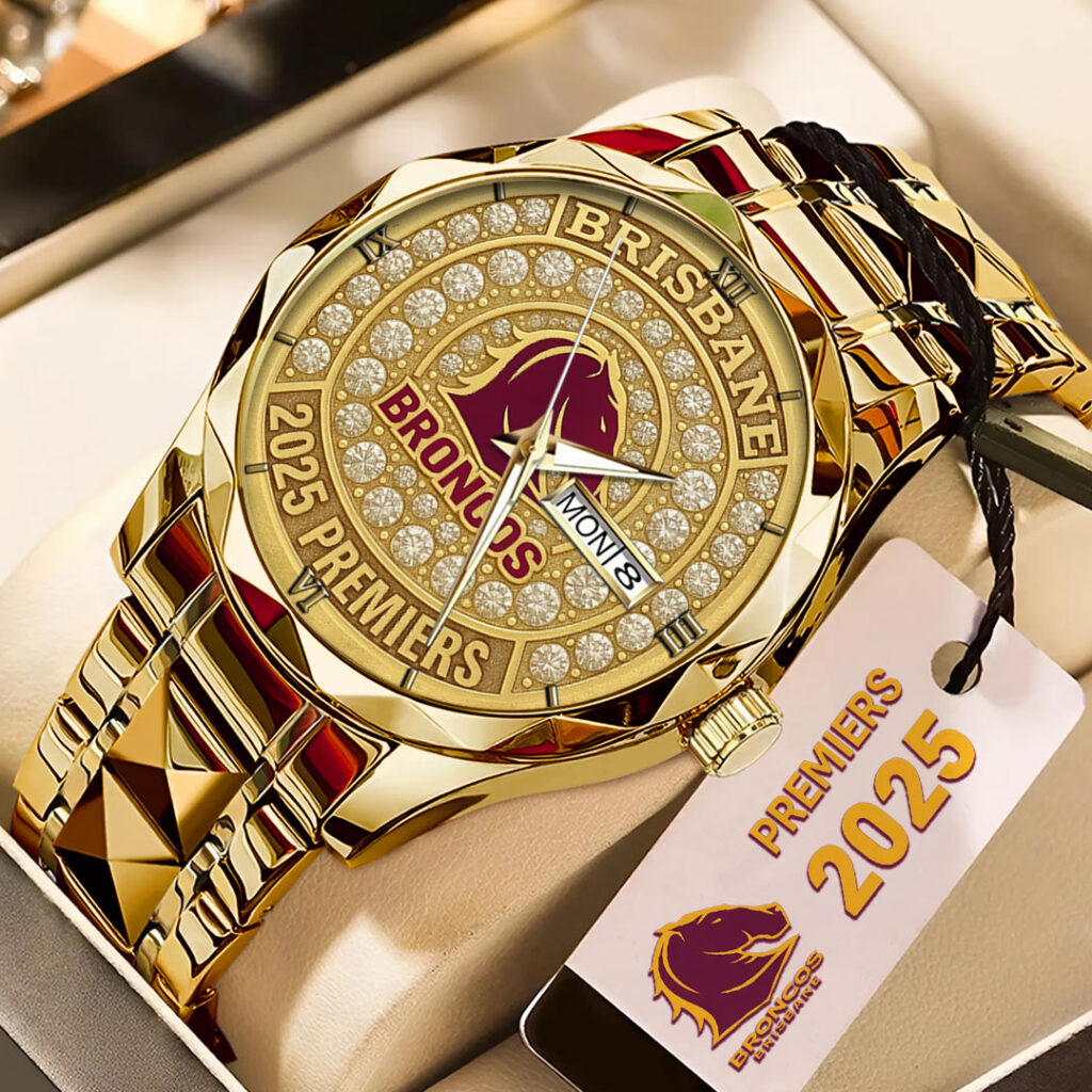 Brisbane Broncos 2025 NRL Premiers Alloy Luxury Quartz Watch ...