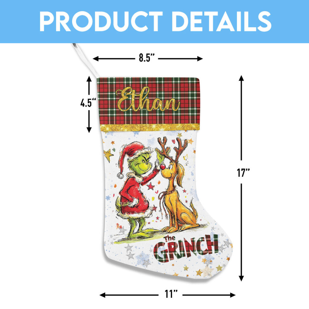 Personalized The Grinch Christmas Stocking – HOATT14098 | Gifnestbuys