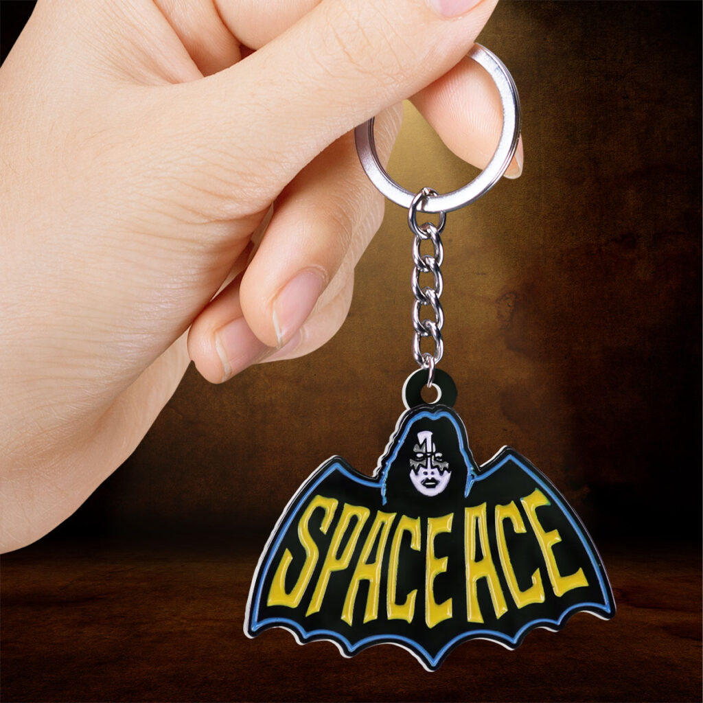 KISS x Ace Frehley Custom Shape 2-sided Keychain – TMTHU1589 | Gifnestbuys