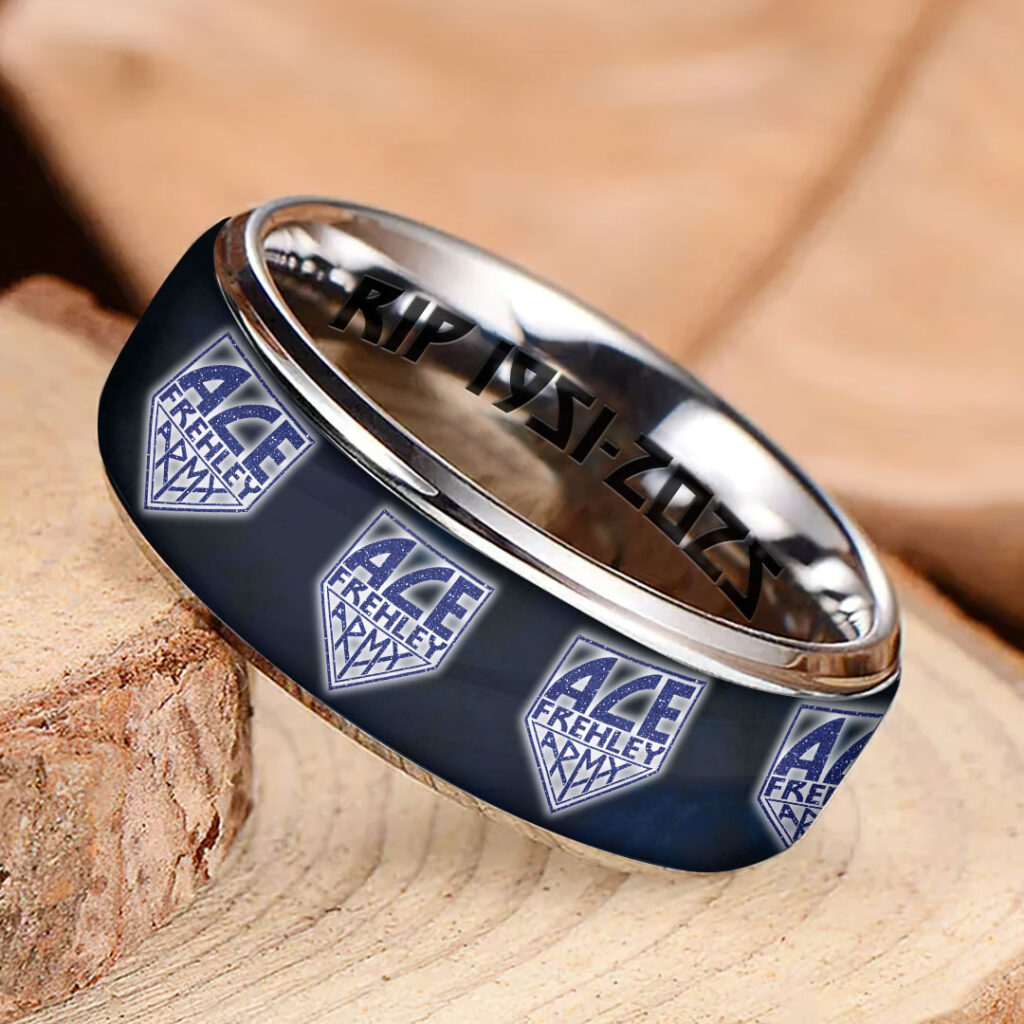 KISS x Ace Frehley Custom Alloy Ring – TMTHU1591 | Gifnestbuys