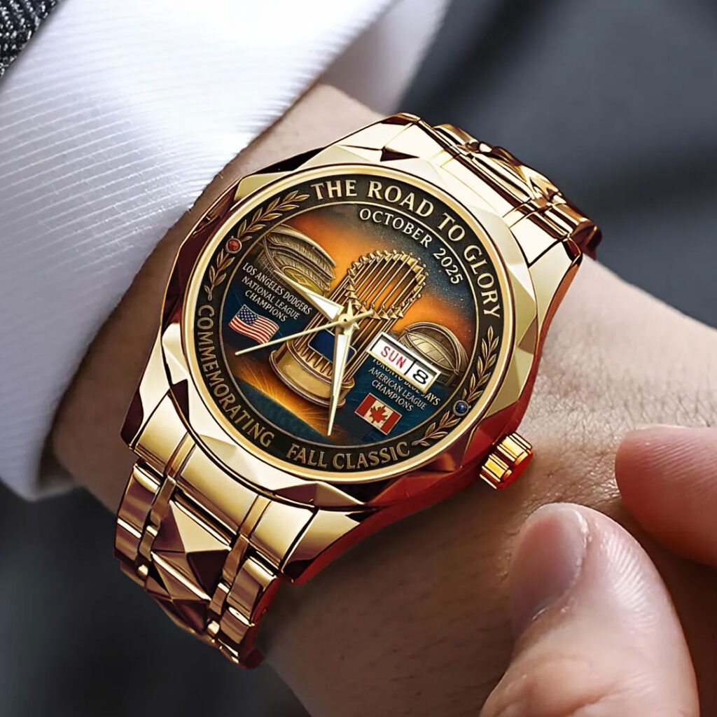 Los Angeles Dodgers x Toronto Blue Jays Alloy Luxury Quartz Watch ...