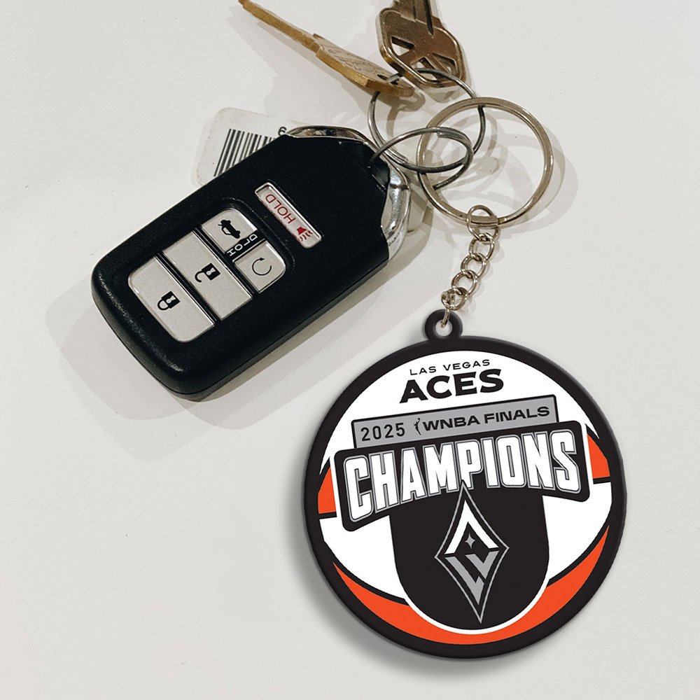 Las Vegas Aces 2025 WNBA Champions Custom Shape 2-sided Keychain ...