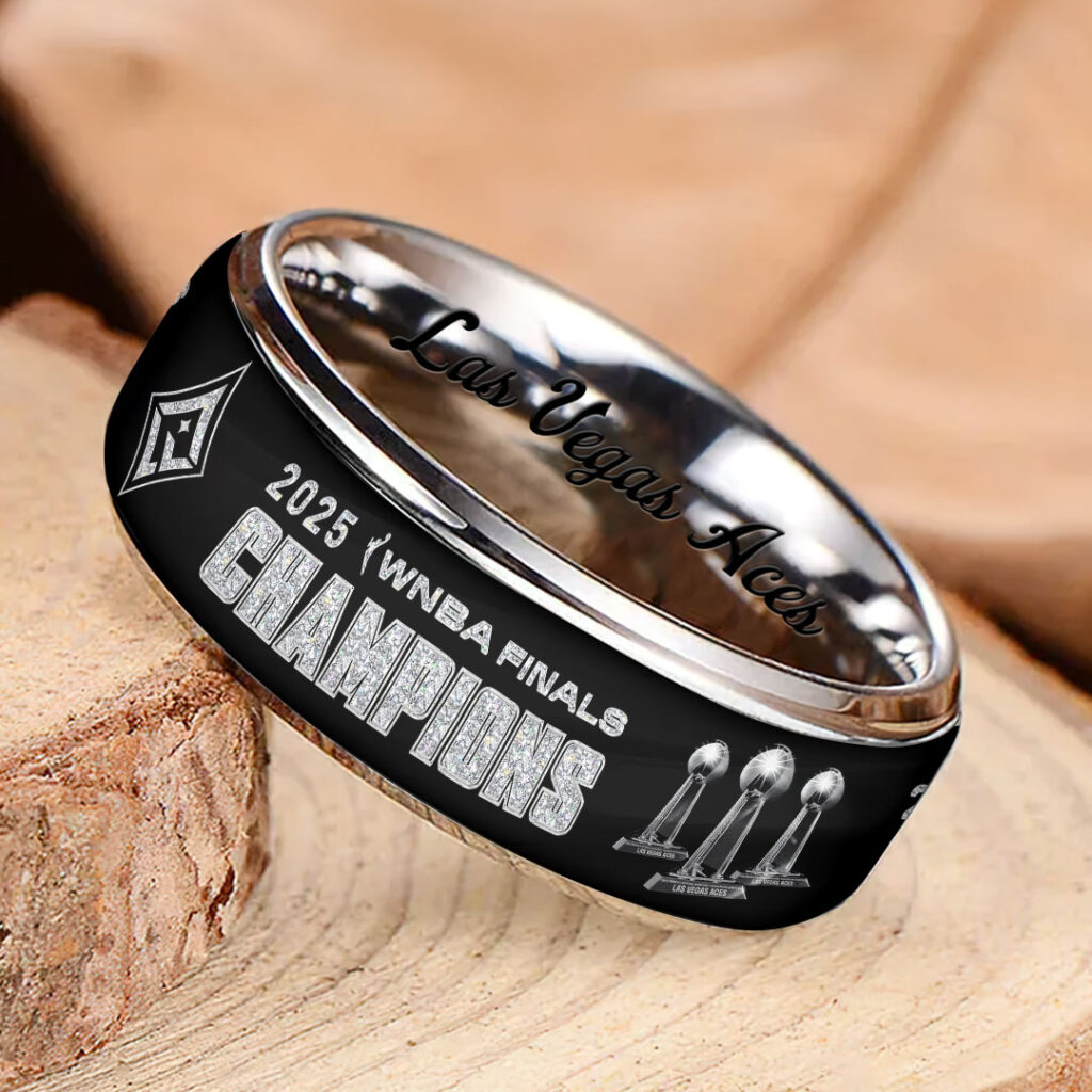 Las Vegas Aces 2025 WNBA Finals Champions Custom Alloy Ring ...
