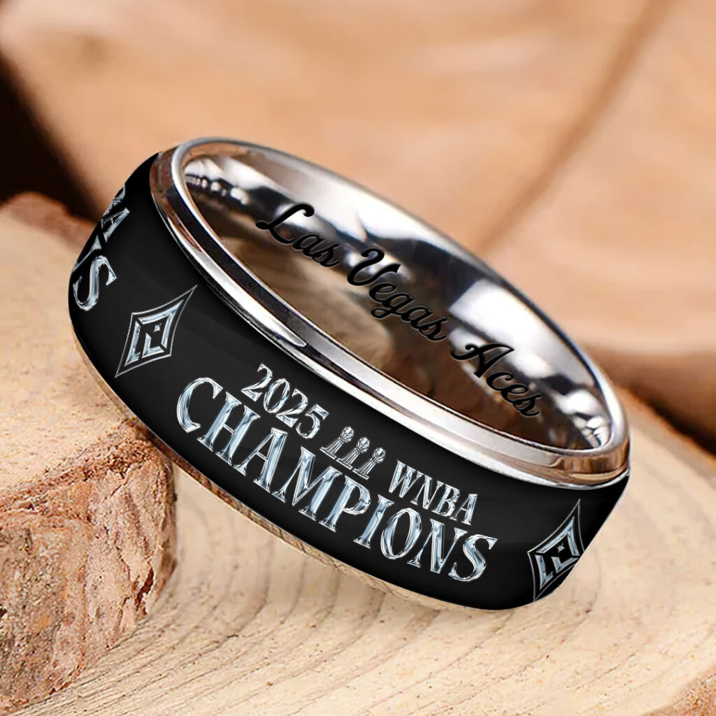 Las Vegas Aces 2025 WNBA Finals Champions Custom Alloy Ring ...