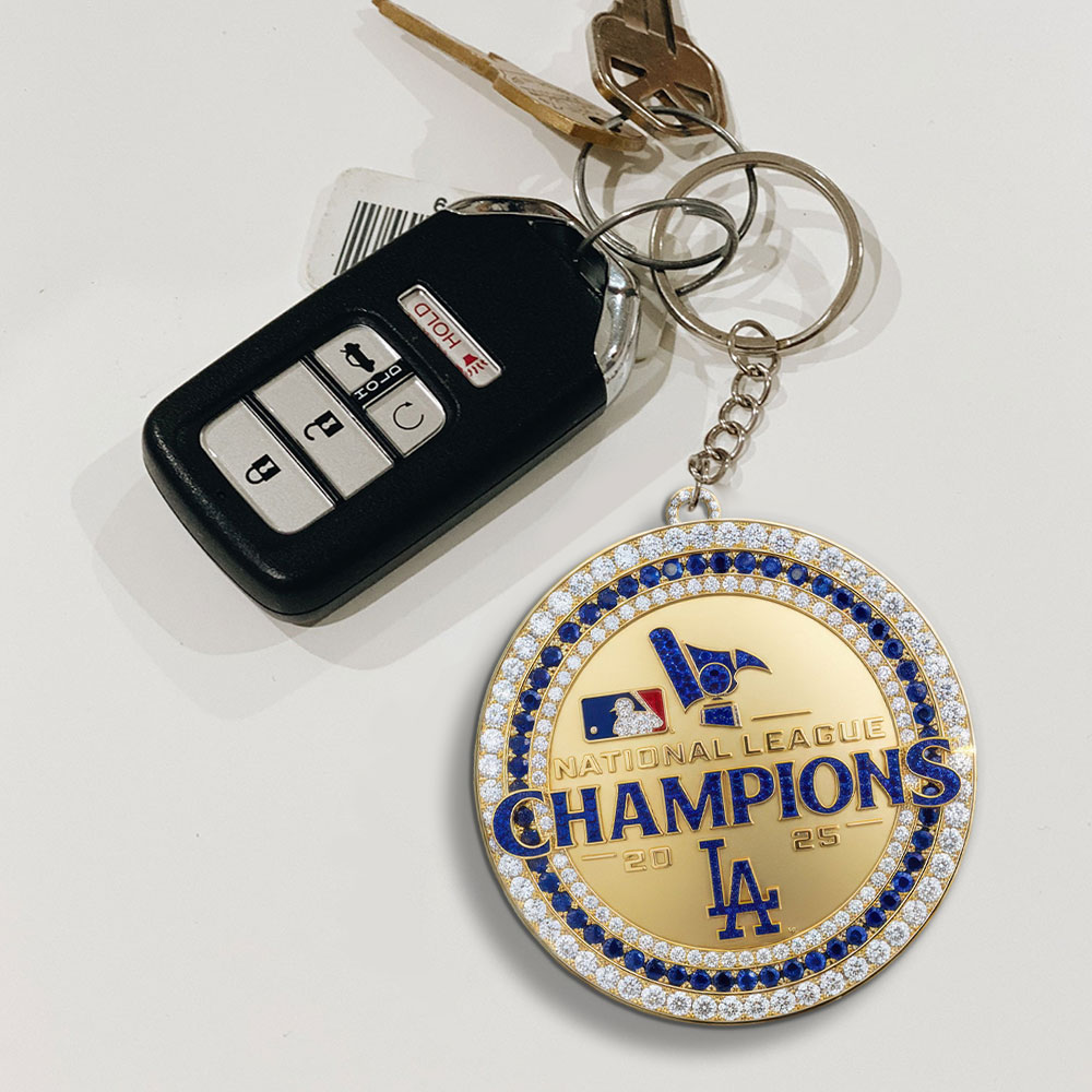Los Angeles Dodgers 2025 National League Custom Shape 2-sided Keychain ...