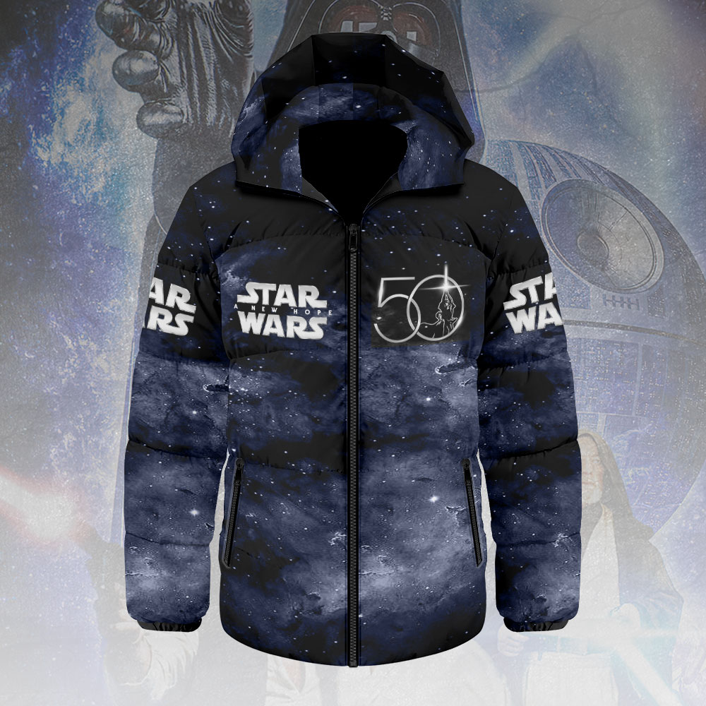 Star Wars 50th Anniversary Thickened Down Hooded Jacket – HOATT13768 ...