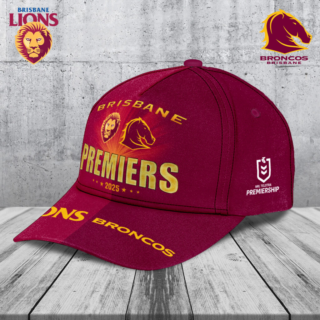 Brisbane Broncos x Brisbane Lions Premiers 2025 Classic Cap ...