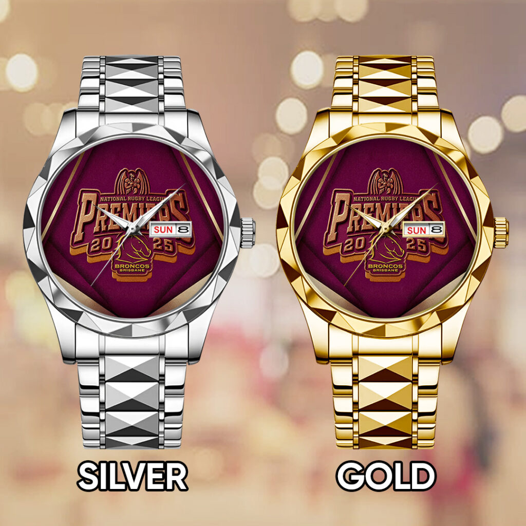 Brisbane Broncos 2025 Premiership Alloy Luxury Quartz Watch ...