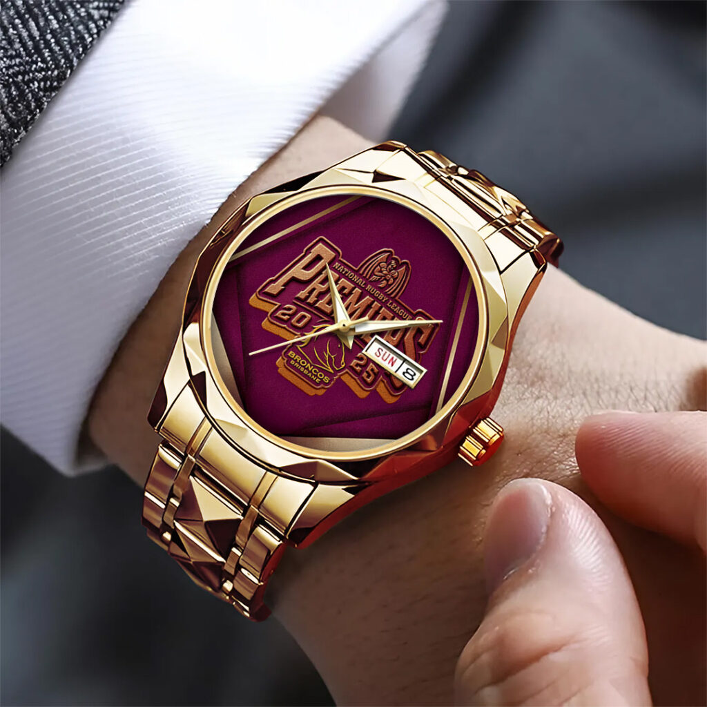 Brisbane Broncos 2025 Premiership Alloy Luxury Quartz Watch ...