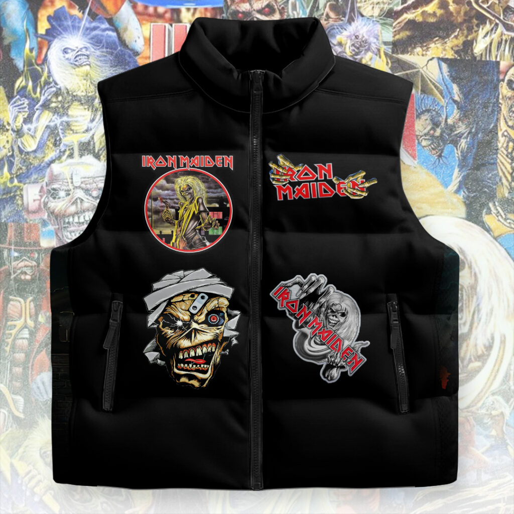 Iron Maiden 3D Sleeveless Down Jacket – TANTN17721 | Gifnestbuys