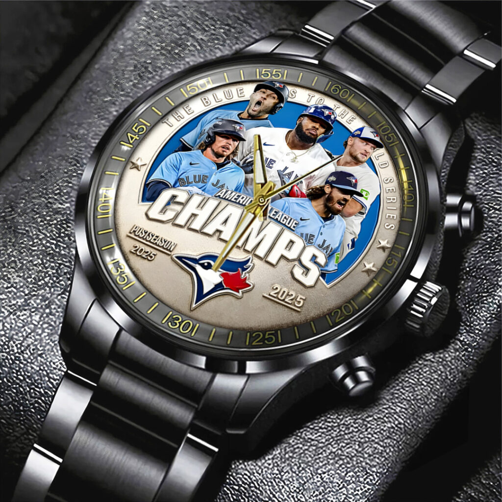 Toronto Blue Jays 2025 American League Champions Black Stainless Steel ...