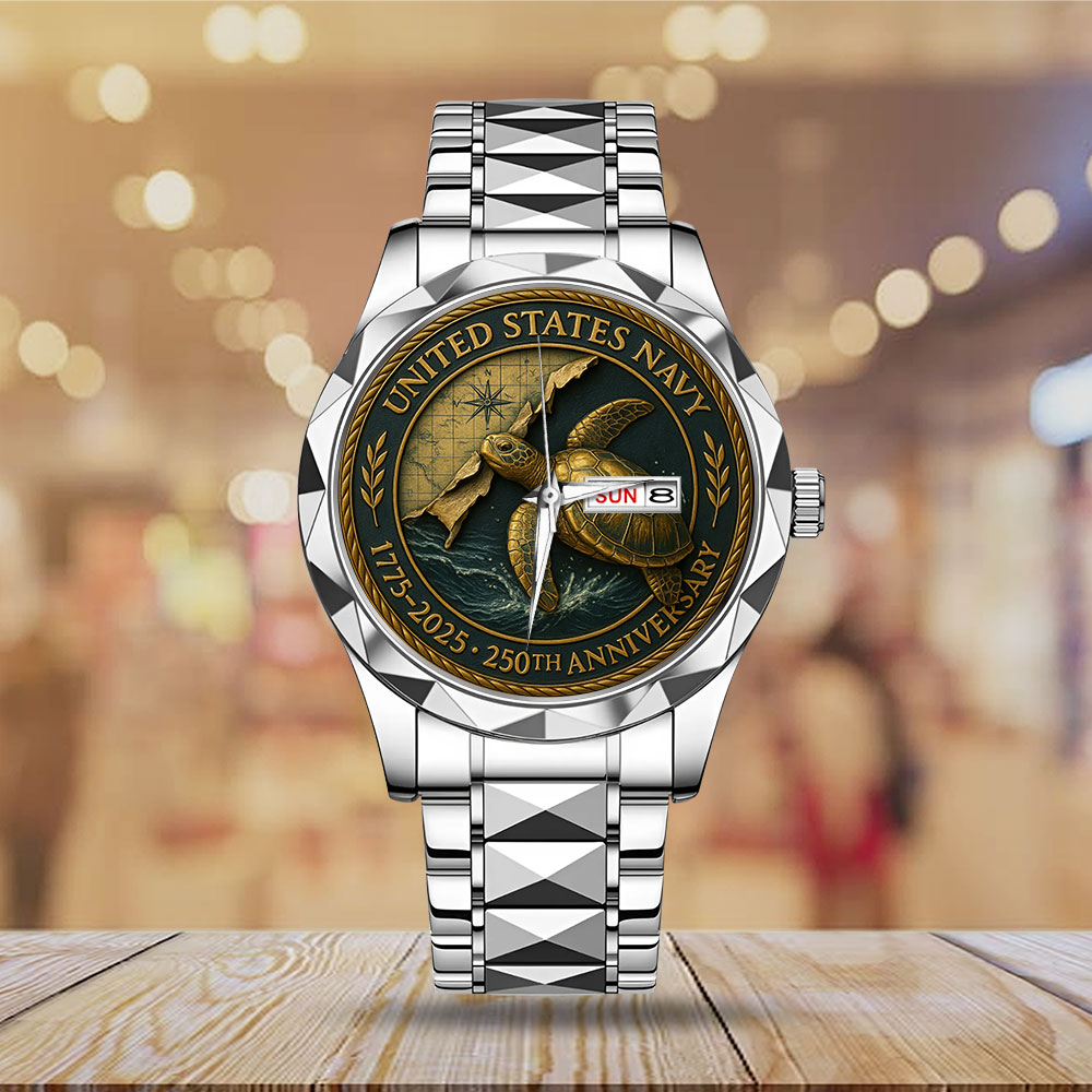 US Navy 250th Anniversary Alloy Luxury Quartz Watch – MAITM13193 ...