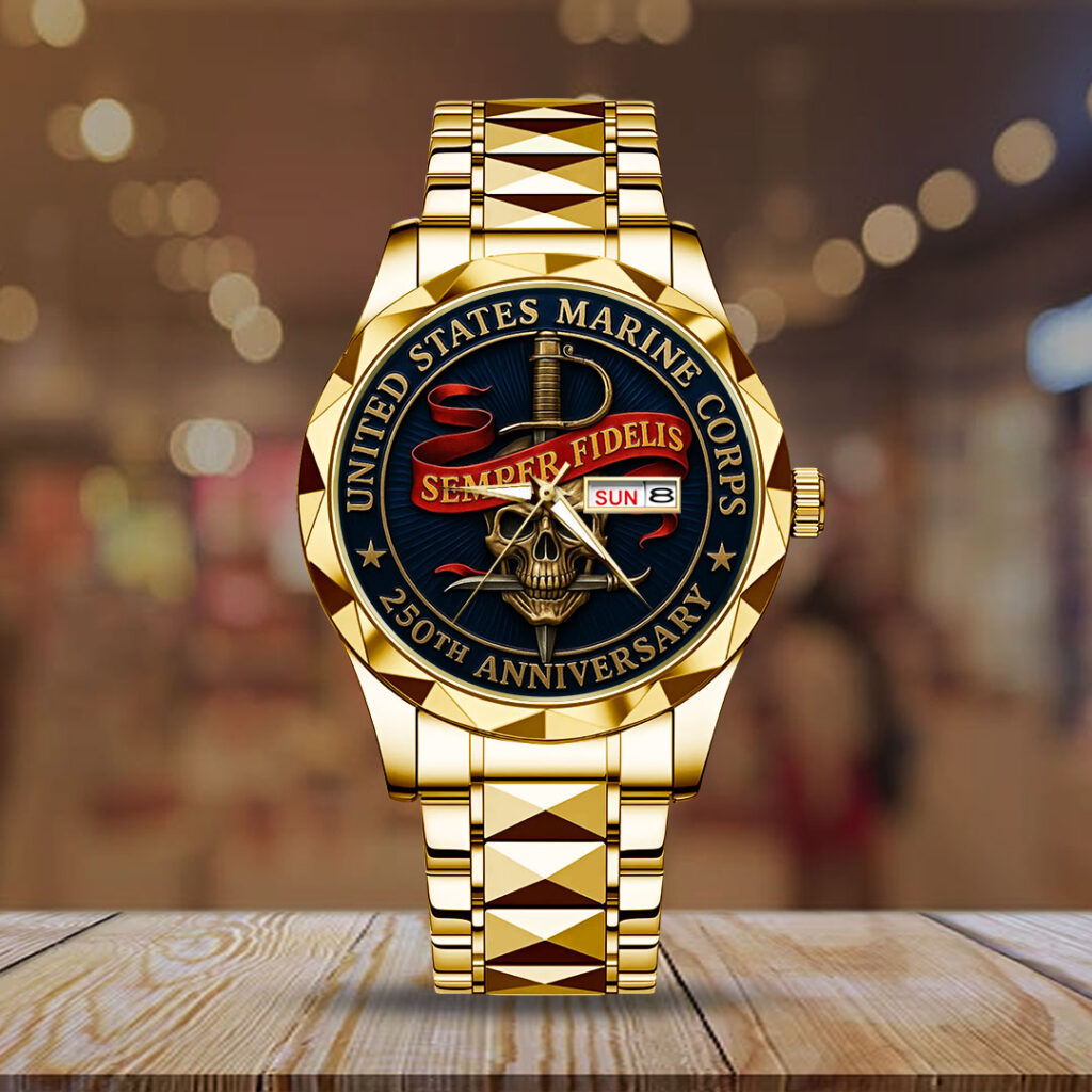 US Marine Corps 250th Anniversary Alloy Luxury Quartz Watch – TMTHU1350 ...
