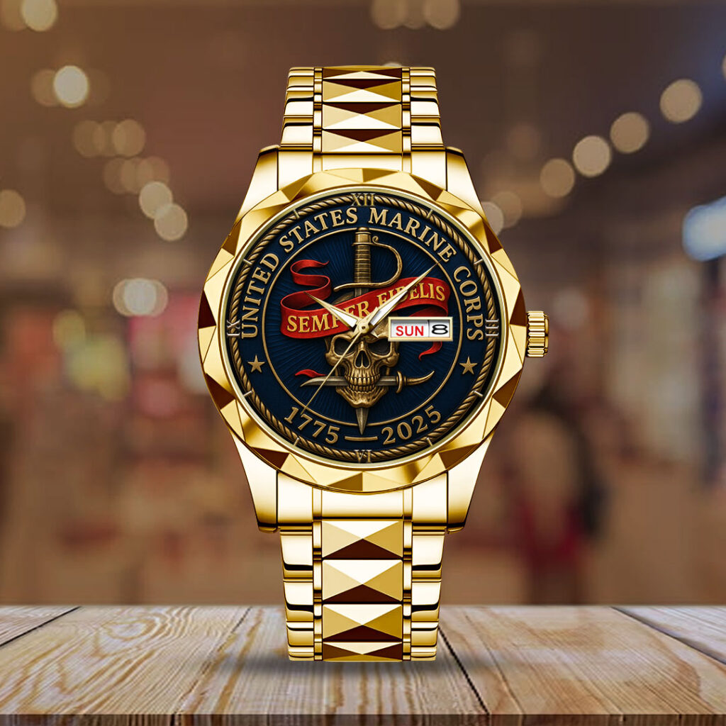 US Marine Corps 250th Anniversary Alloy Luxury Quartz Watch ...