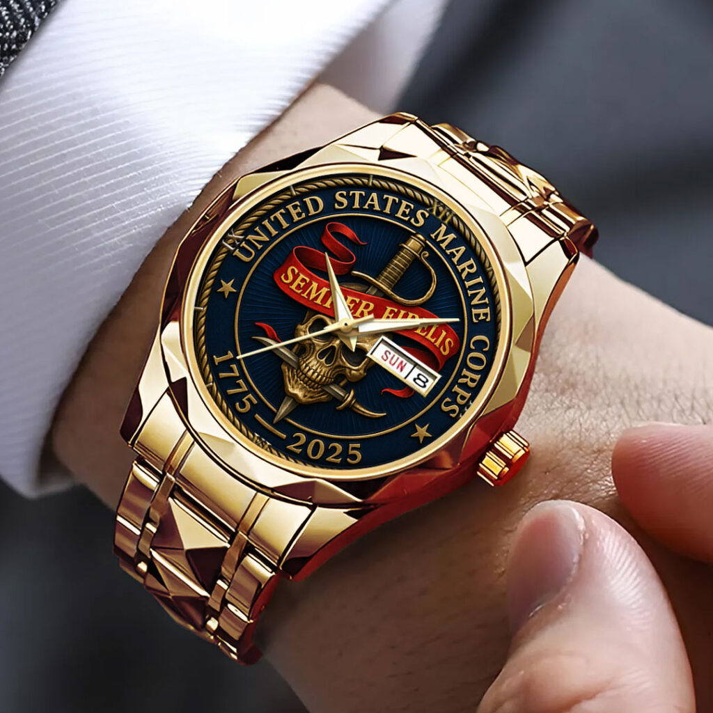 US Marine Corps 250th Anniversary Alloy Luxury Quartz Watch ...