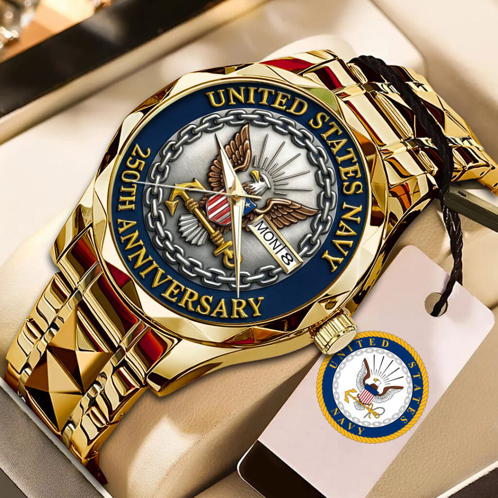 US Navy 250th Anniversary Alloy Luxury Quartz Watch – TMTHU1353 ...