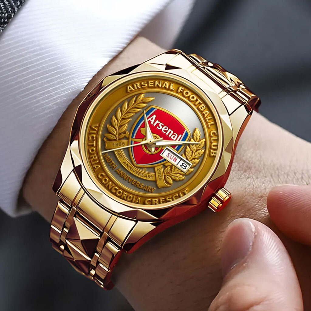 Arsenal FC 140th Anniversary Alloy Luxury Quartz Watch – TMTHU2281 ...