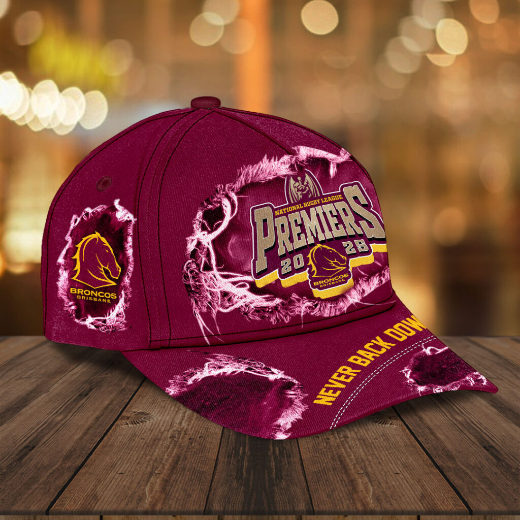 Brisbane Broncos 2025 NRL Premiers Classic Cap – HOATT14558 | Gifnestbuys