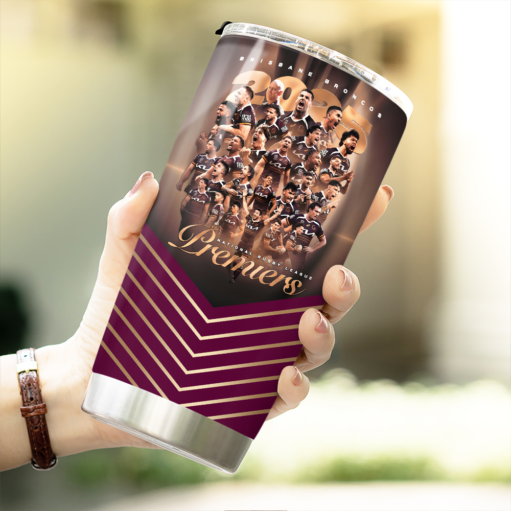 Brisbane Broncos 2025 NRL Premiers Tumbler Cup – TMTHU2005 | Gifnestbuys