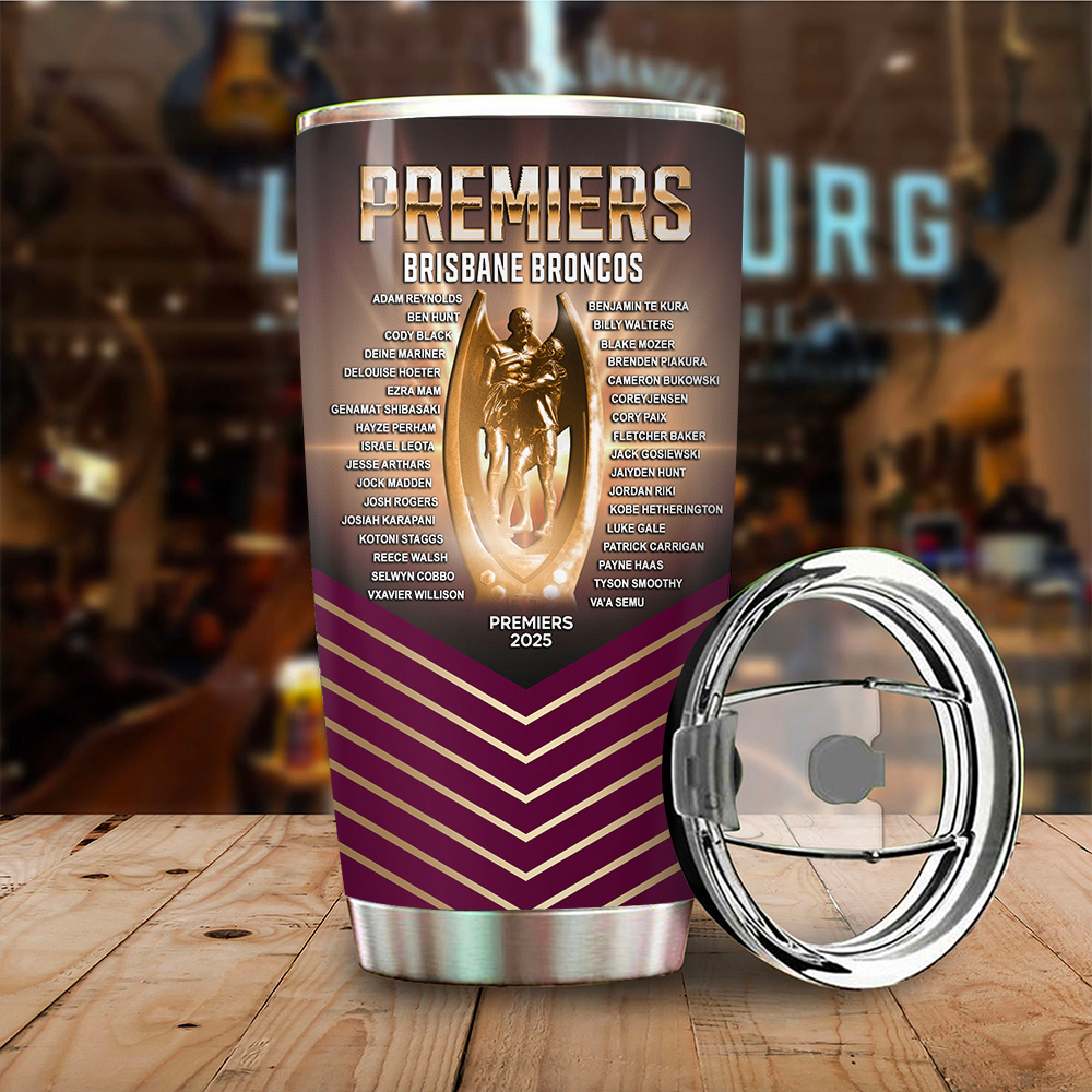 Brisbane Broncos 2025 NRL Premiers Tumbler Cup – TMTHU2005 | Gifnestbuys