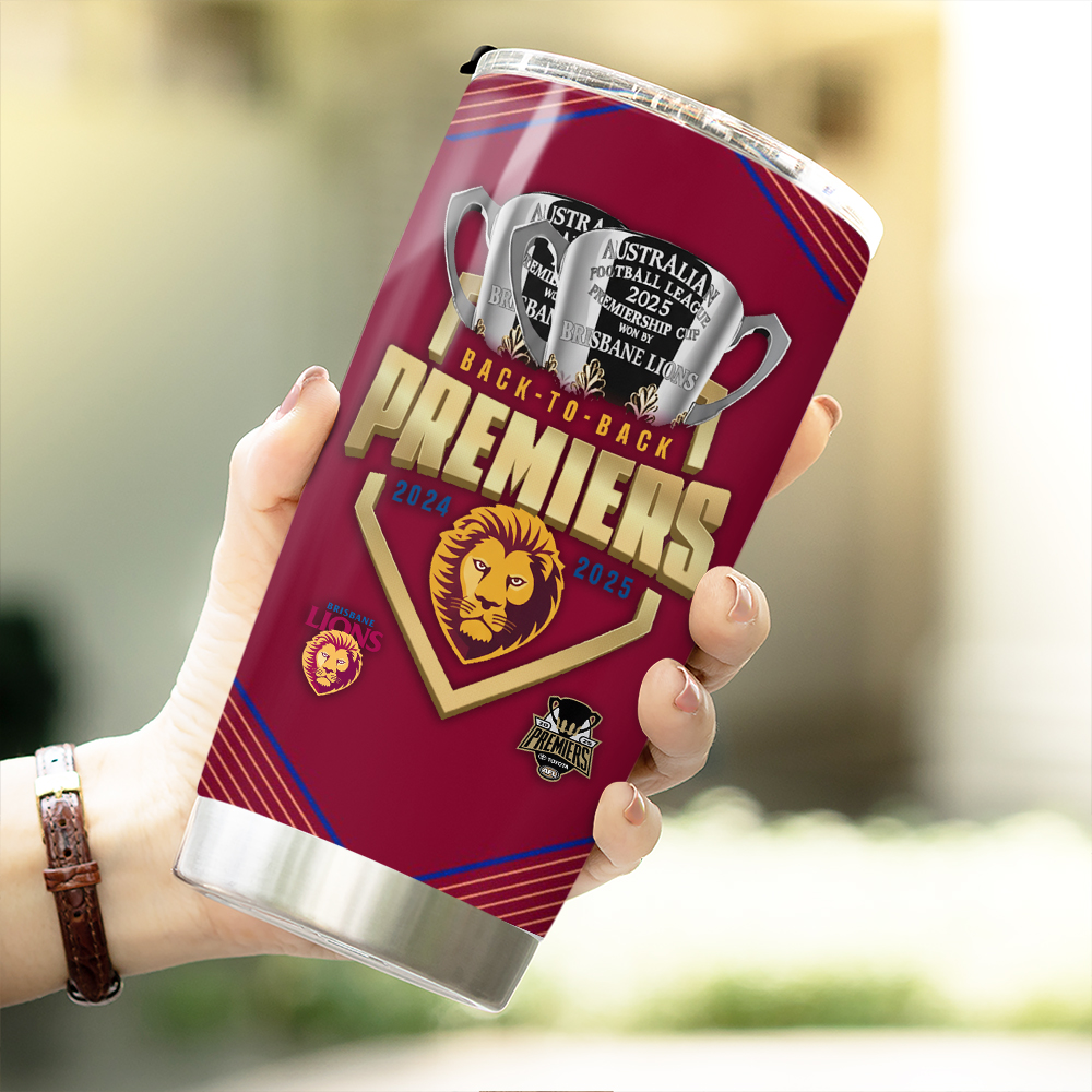 Brisbane Lions Back To Back AFL Premiers Tumbler Cup – TMTHU2058 ...