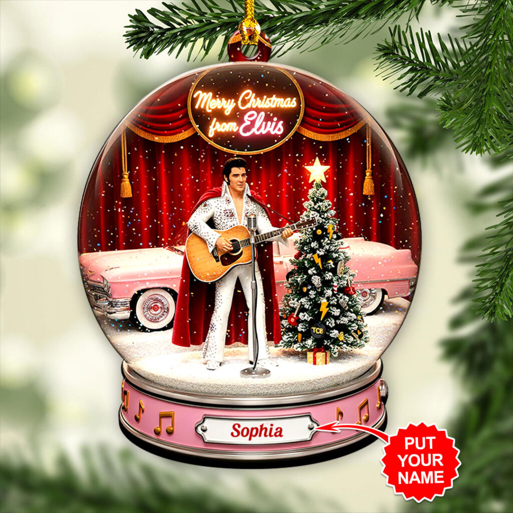 Personalized Elvis Presley Custom Shape 2-sided Acrylic Ornament ...