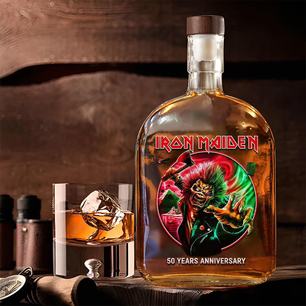 Iron Maiden 50th Anniversary 25oz Empty Whiskey Bottle – TMTHU2002 ...