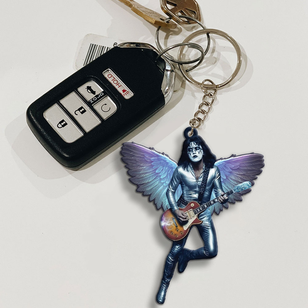 KISS x Ace Frehley Custom Shape 2-sided Keychain – MAITM13816 | Gifnestbuys