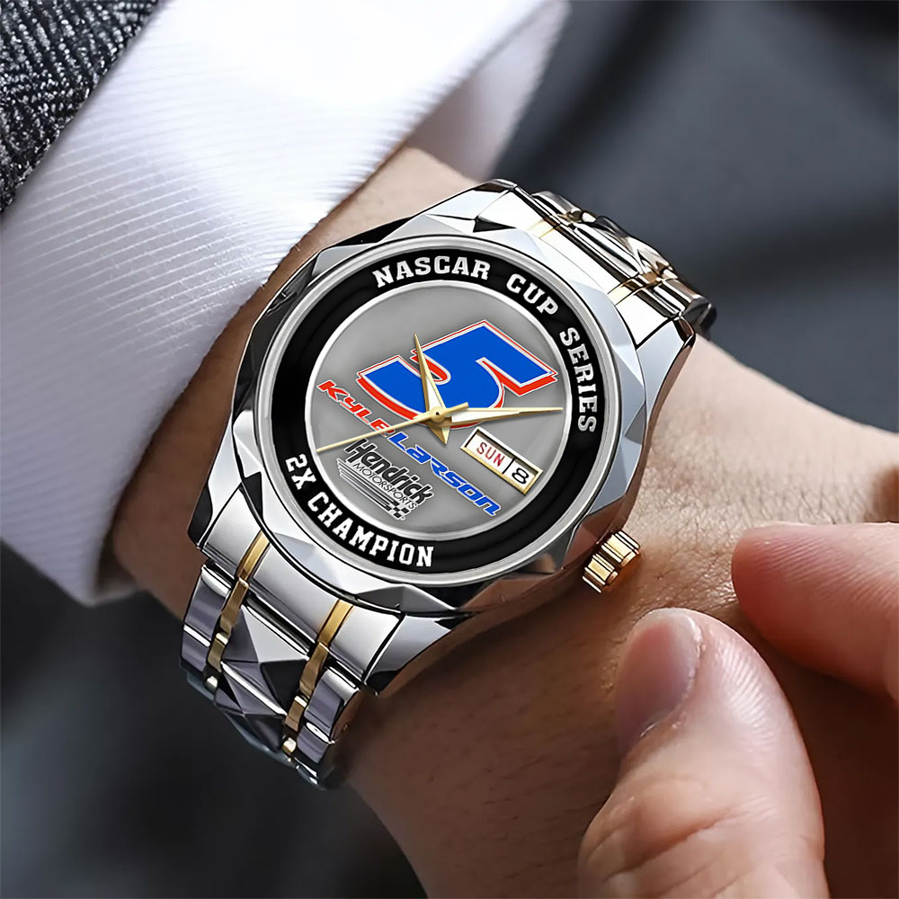 Kyle Larson 2025 NASCAR Cup Series Champion Alloy Luxury Quartz Watch ...