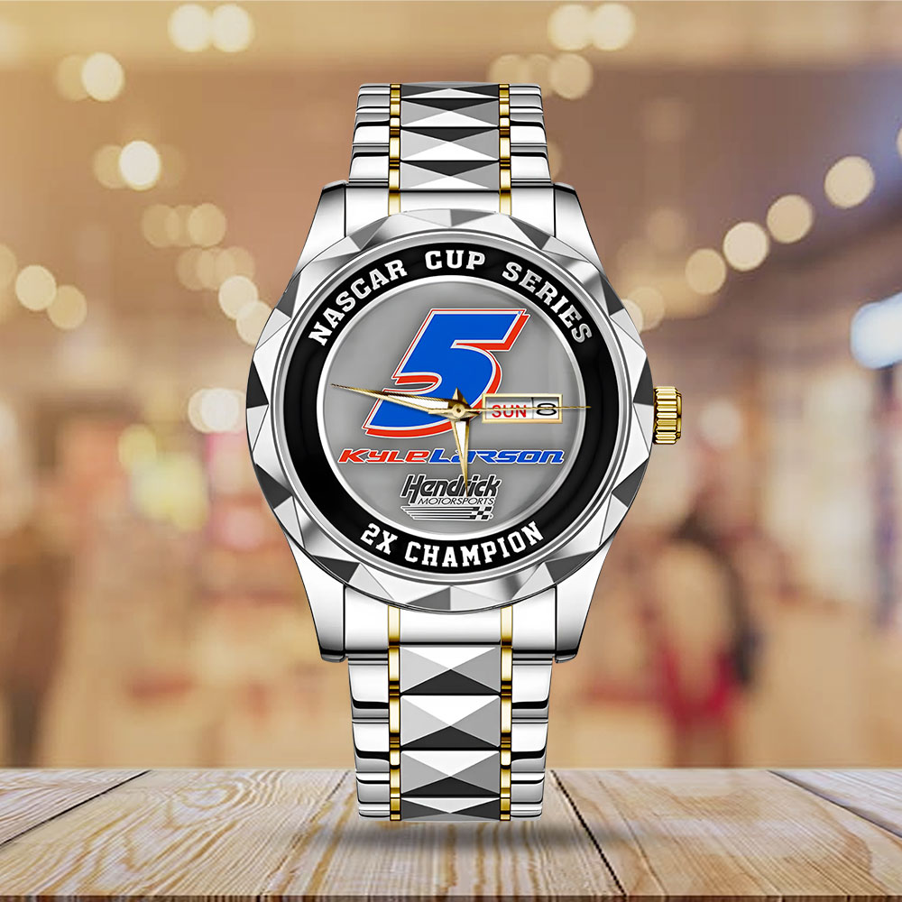 Kyle Larson 2025 NASCAR Cup Series Champion Alloy Luxury Quartz Watch ...