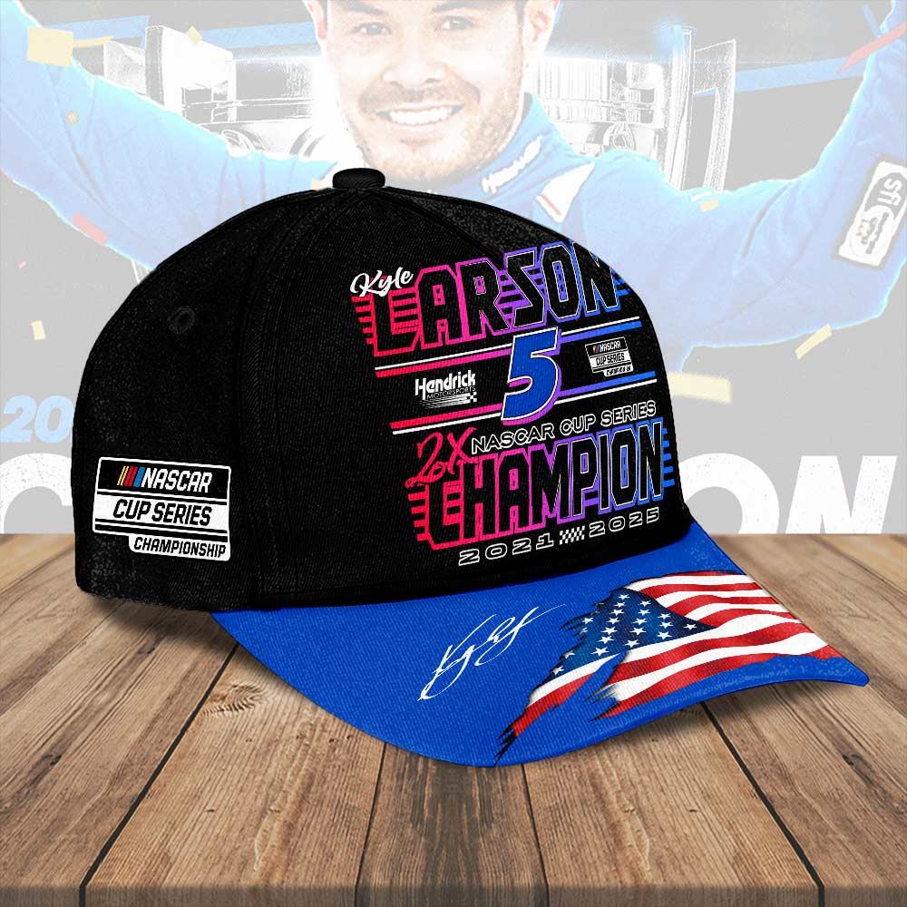 Kyle Larson 2025 NASCAR Cup Series Champion Classic Cap – HOATT14346 ...