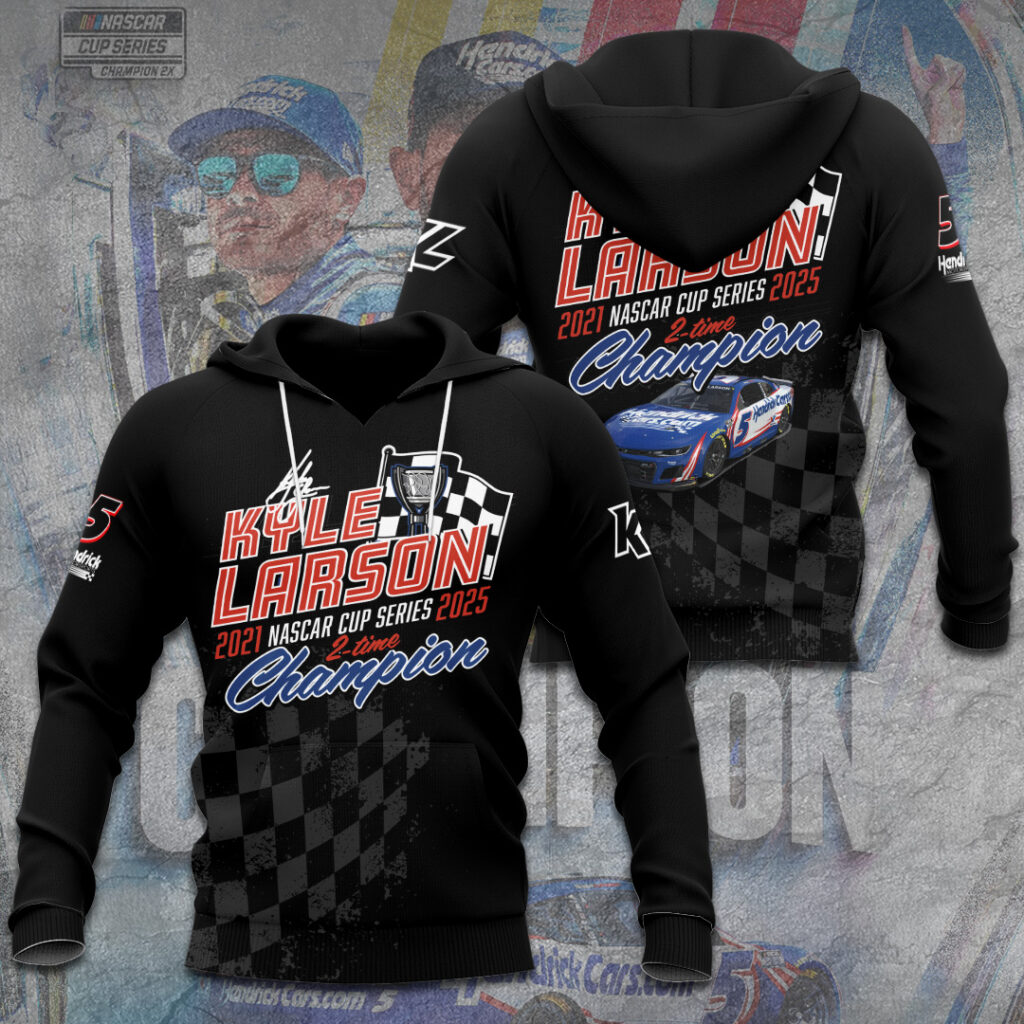 Kyle Larson 2025 NASCAR Cup Series Champion 3D Apparel – GNE4644 ...