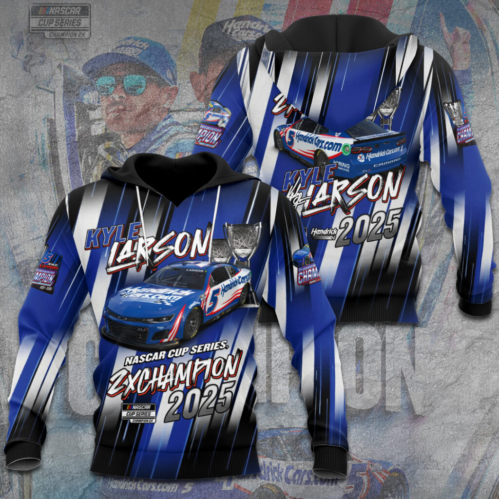Kyle Larson 2025 NASCAR Cup Series Champion 3D Apparel – TANTN18296 ...