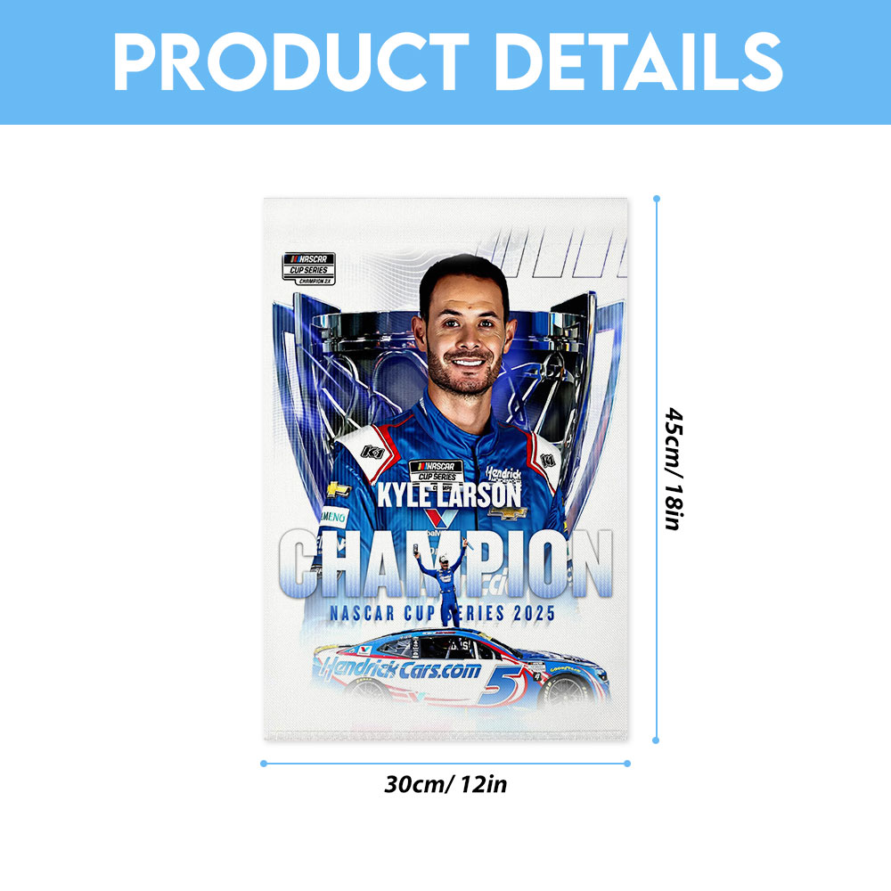 Kyle Larson Nascar Cup Series Champion Double-side Garden Flag ...