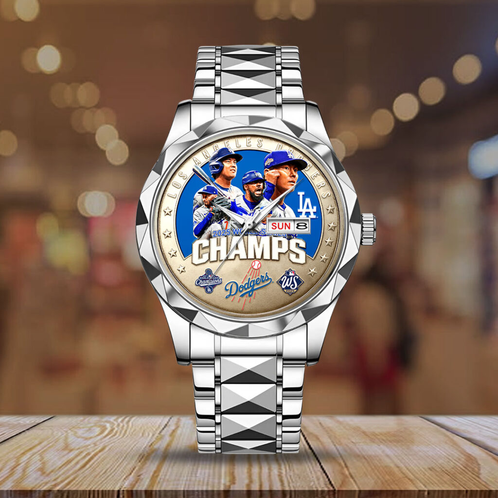 Los Angeles Dodgers 2025 World Series Champions Alloy Luxury Quartz ...