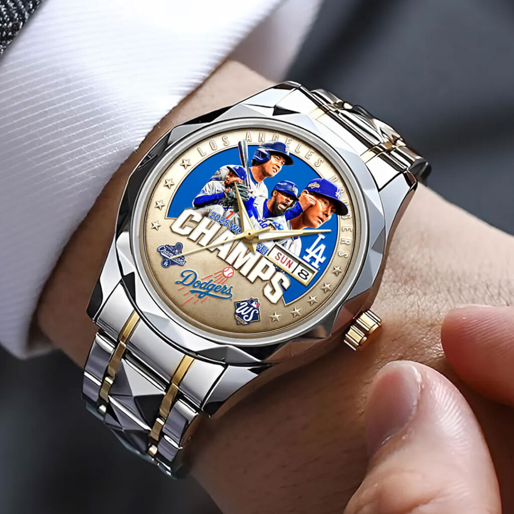 Los Angeles Dodgers 2025 World Series Champions Alloy Luxury Quartz ...