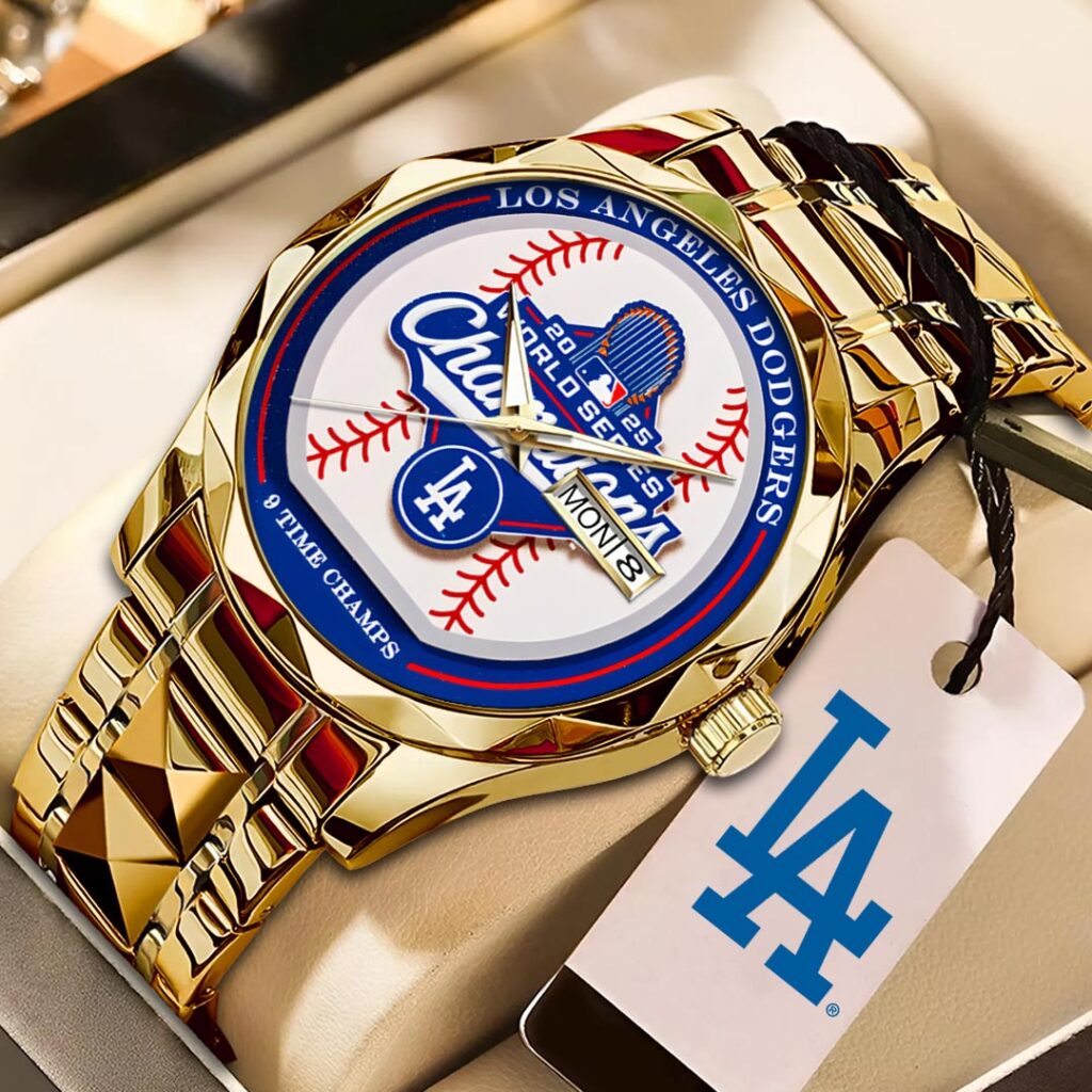Los Angeles Dodgers 2025 World Series Champions Alloy Luxury Quartz ...