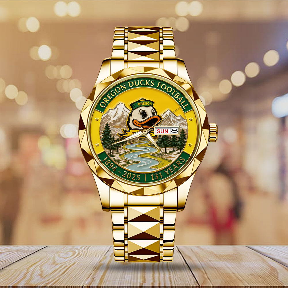 Oregon Ducks Football 131 Years Alloy Luxury Quartz Watch – MAITM13671 ...