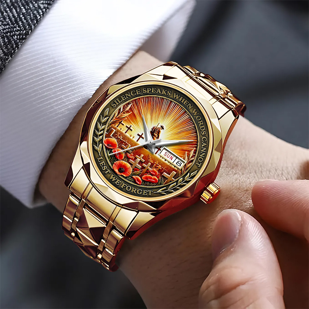 Poppy Remembrance Military Alloy Luxury Quartz Watch – TANTN18441 ...