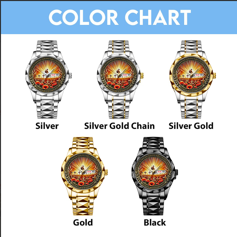 Poppy Remembrance Military Alloy Luxury Quartz Watch – TANTN18441 ...