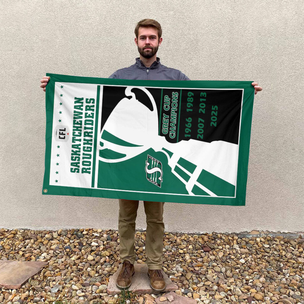 Saskatchewan Roughriders 2025 Grey Cup Champions 3D Double-side House ...